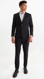 Slim Stretch Suit in Black | Hallenstein Brothers