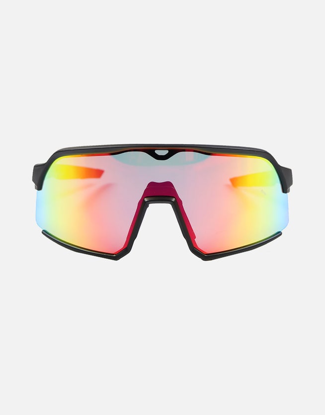 Axel Shield Sunglasses in Black/orange | Hallensteins NZ