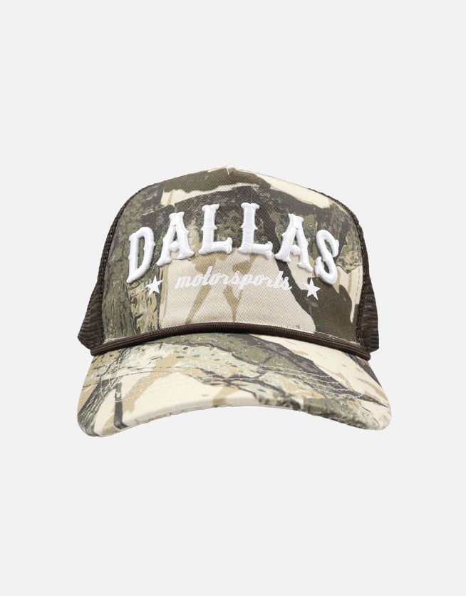 Dallas Camo Trucker Hat in Camo | Hallensteins NZ