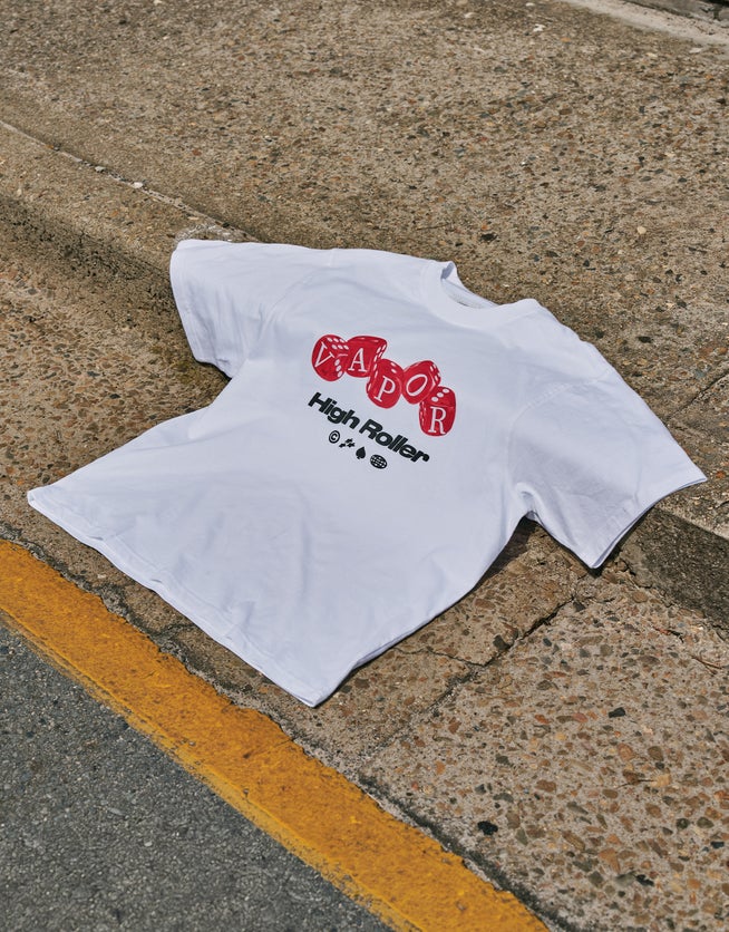 Vapor Roller Relaxed Fit T Shirt in Blanc | Hallensteins NZ