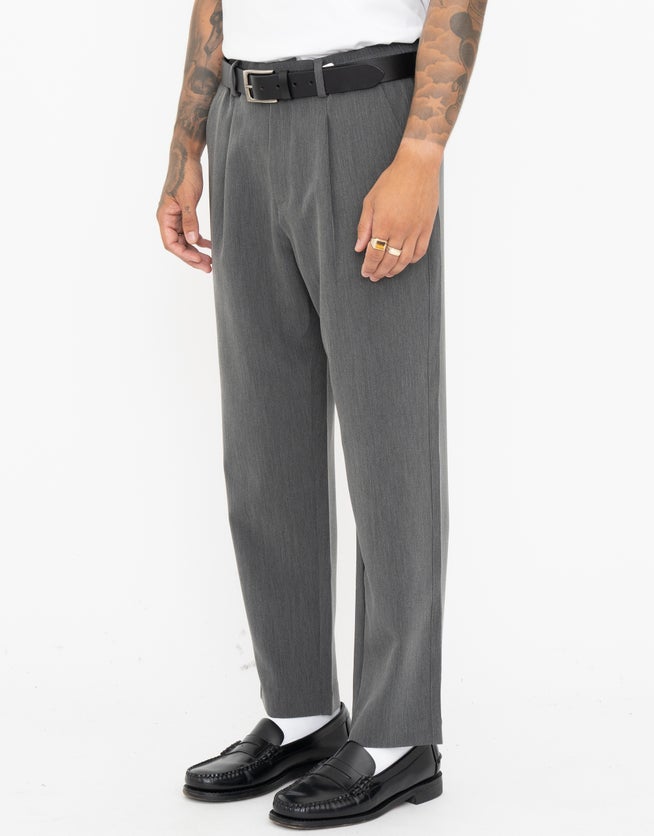 Relaxed Fit Elastic Waist Pants in Charcoal | Hallensteins NZ