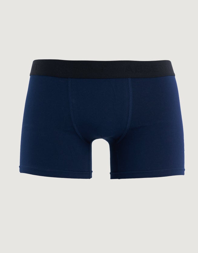 Plain Cotton Stretch Boxers in Navy | Hallensteins NZ