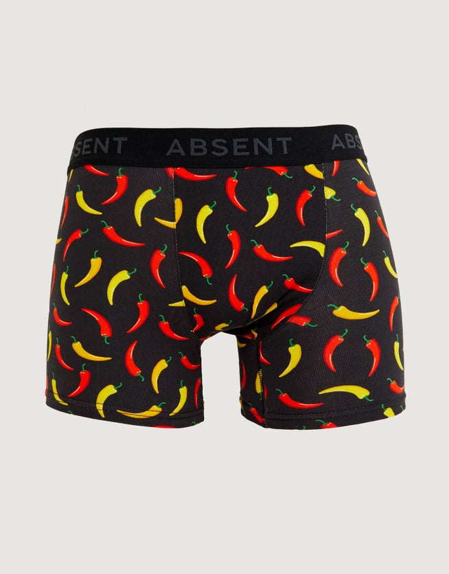 Organic Hot Pepper Boxers in Black | Hallensteins US