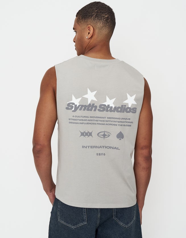 Synth Studios Muscle Singlet in Moon | Hallensteins NZ