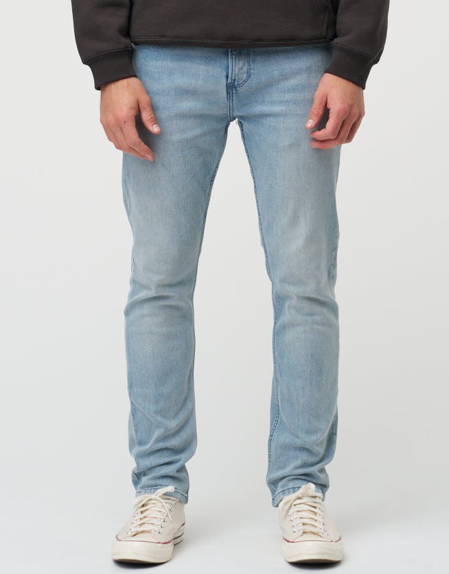 Taper Fit Jeans in Snow Wash | Hallensteins NZ