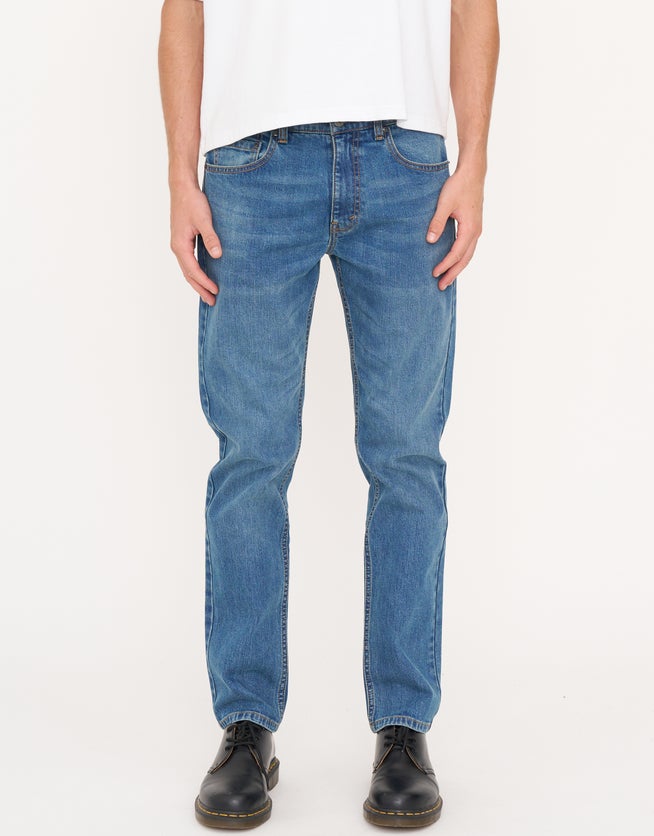 Taper Fit Jeans in Stone Bleach | Hallensteins NZ