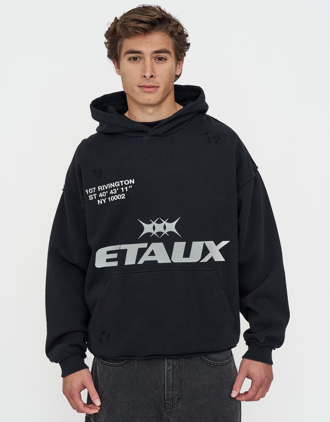 Etaux Oversized Hoodie in Black | Hallensteins AU