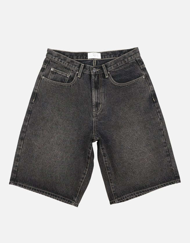 Baggy Fit Jorts in Stone Black | Hallensteins AU