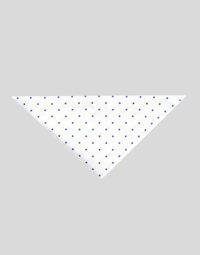 Textured Dot Pocket Square in Off White | Hallensteins NZ
